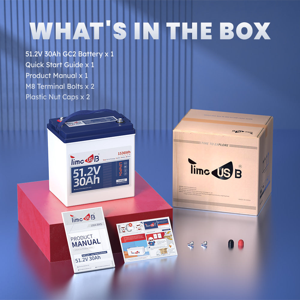 Timeusb 51.2V 30Ah GC2 battery with Low-Temperature Protection